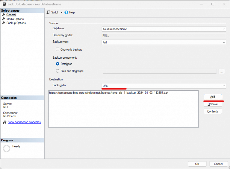 Sql Server Backup To Url Azure Blob Storage Sqlbak Blog