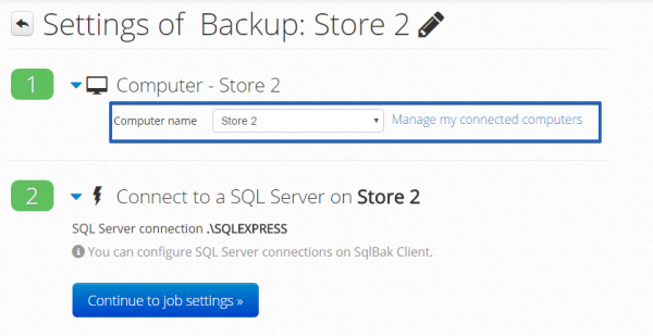 SqlBak Choose server - SqlBak Blog