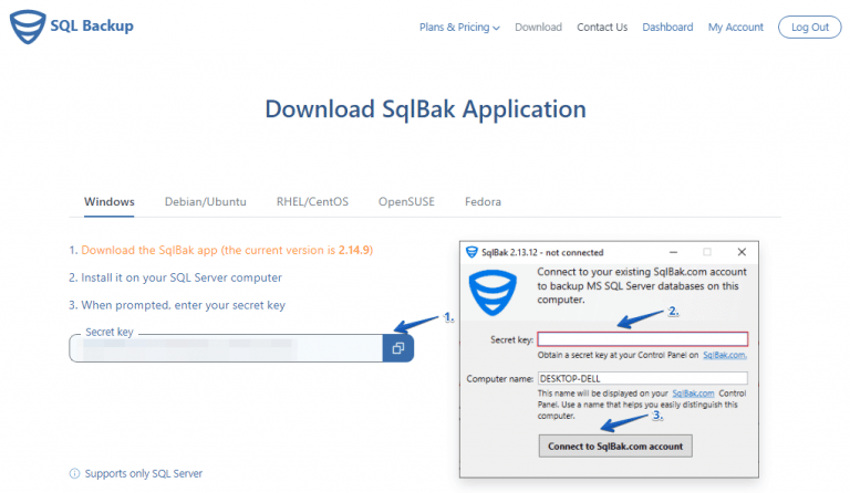 How to Connect Server to SqlBak (step 2) - SqlBak Blog