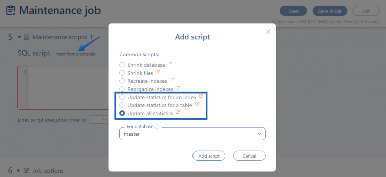 How To Update Statistics In Sql Server Sqlbak Blog