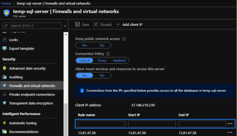 Firewalls and virtual networks - SqlBak Blog