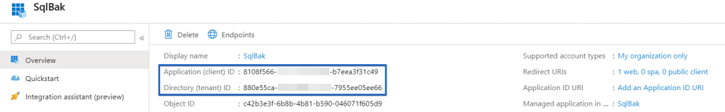 How to get app keys for OneDrive For Business - SqlBak Blog