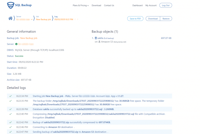 How To Automate Mysql Database Backups To S3 Sqlbak Blog