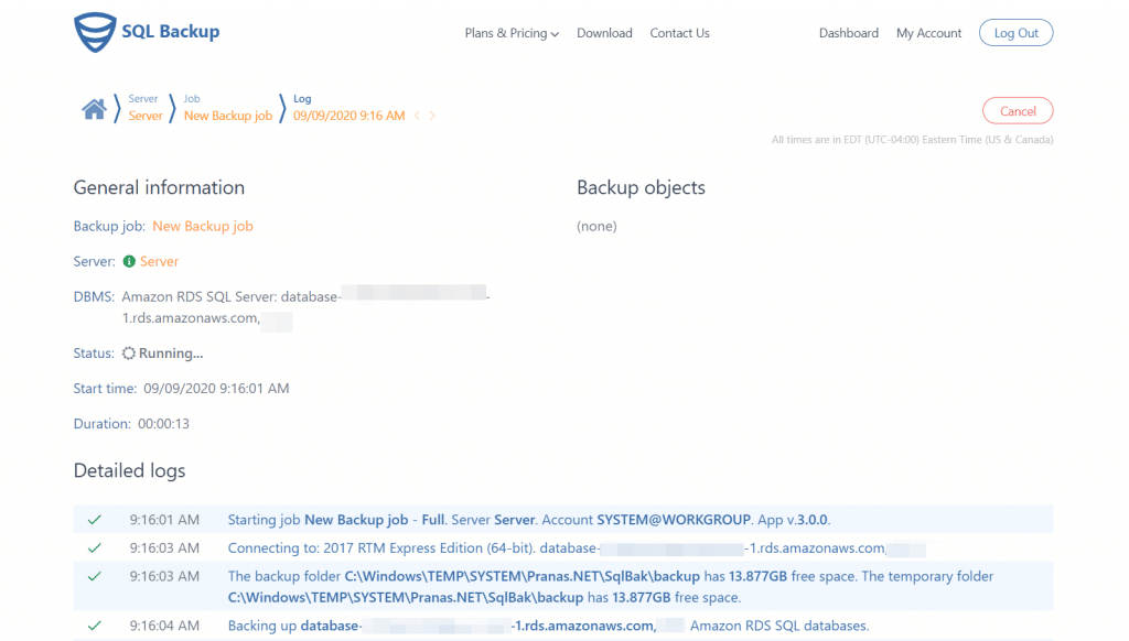 How to backup and restore Amazon RDS SQL Server - SqlBak Blog
