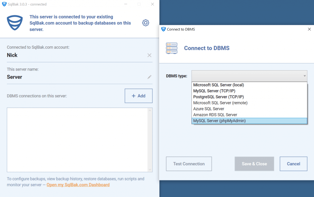 How To Backup Mysql Via Phpmyadmin Using Sqlbak Sqlbak Blog
