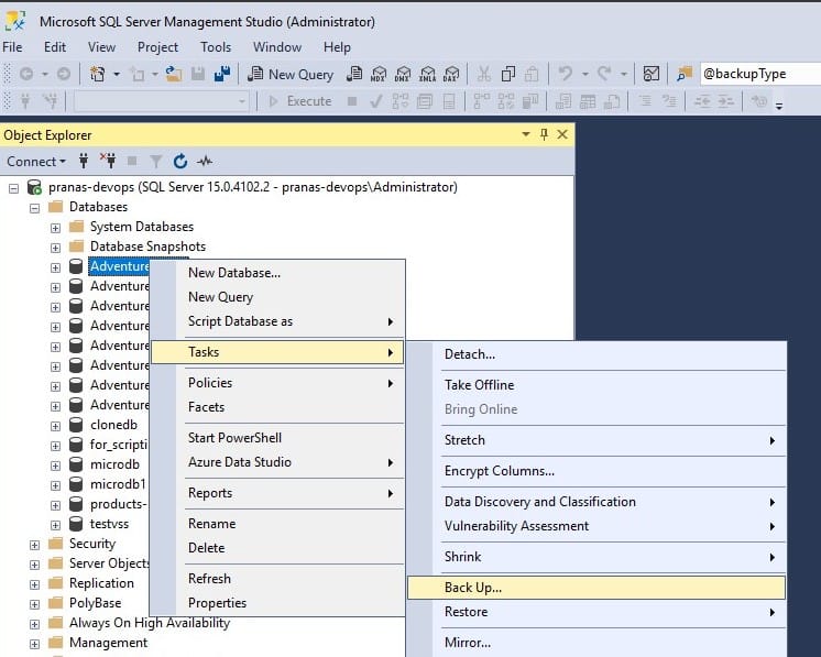 Backup Sql Databases On The Aws S3 Bucket Using Windows Powershell