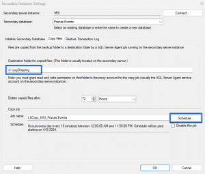 Connect Secondary server Step 3 - SqlBak Blog