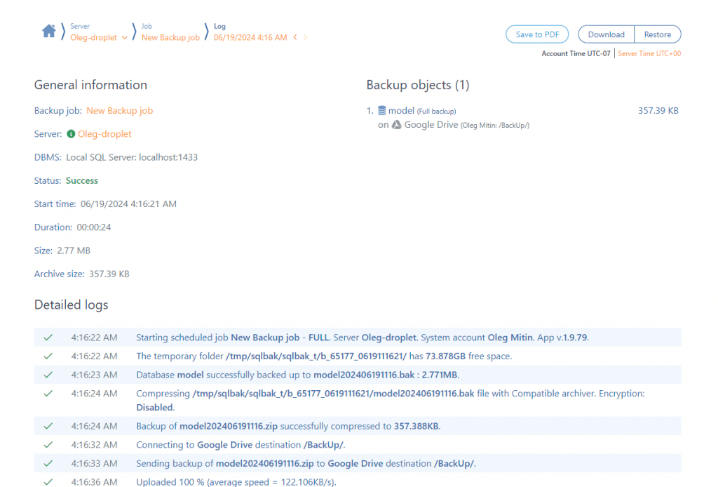 Backup Job - SqlBak Blog
